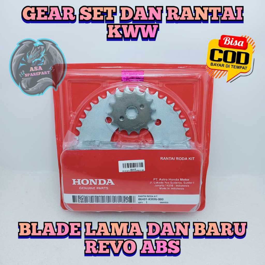 Jual GEAR SET ASLI ORIGINAL HONDA REVO ABS Absolute , REVO FIT , Revo X FI , REvo FIt X , Revo ...