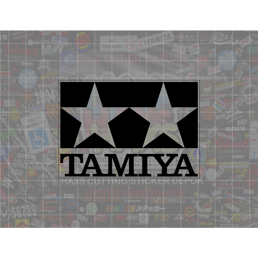 Jual Cutting Sticker Logo Tamiya 1 Warna Ukuran 8 Cm Untuk Mobil Motor ...