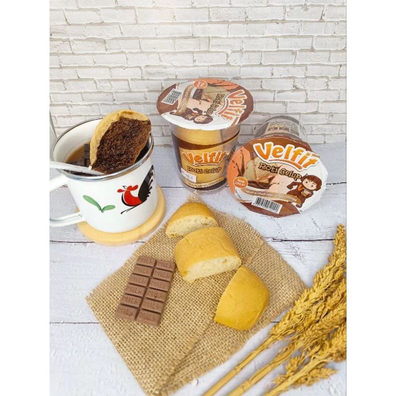 Jual Velfit Roti Celup Viral varian Coklat + topping sereal | Shopee ...