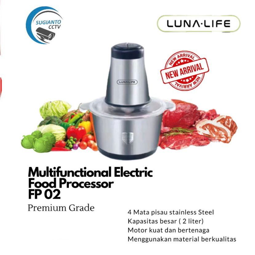 Jual LUNA LIFE Food Processor FP 02 Magic Chopper 2 Liter | Shopee ...