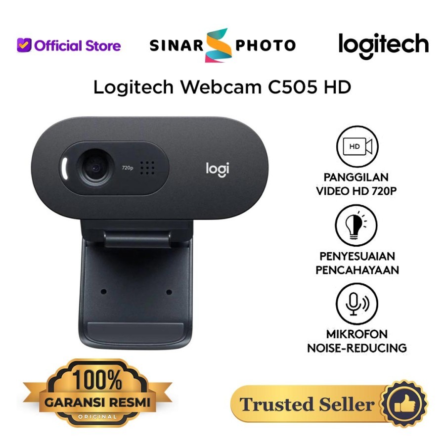 Jual Logitech C505e Webcam HD 720p/30fps C 505 e C505 e ORIGINAL ...