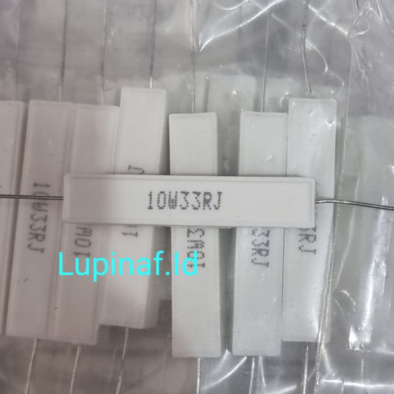 Jual RESISTOR KAPUR 10W 10 WATT 10WATT 10 W 1 10 12 15 33 100 560 OHM | Shopee Indonesia