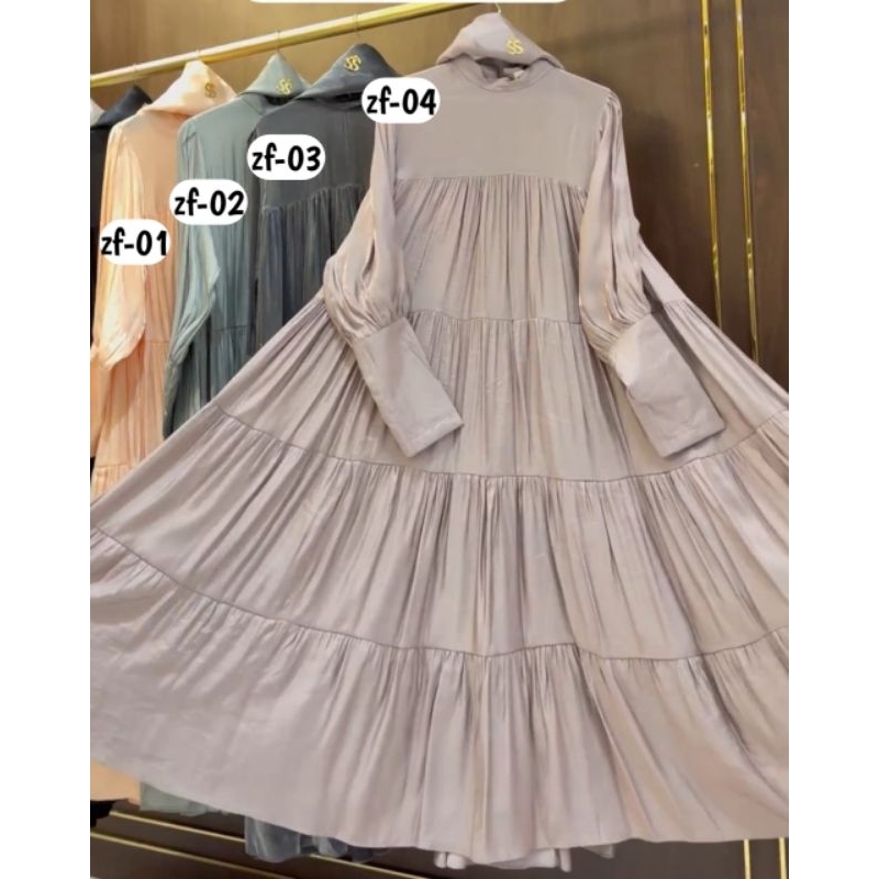 Jual Gamis Shimmer Set Hinab Bergo Brand Original Shella Saukia ...