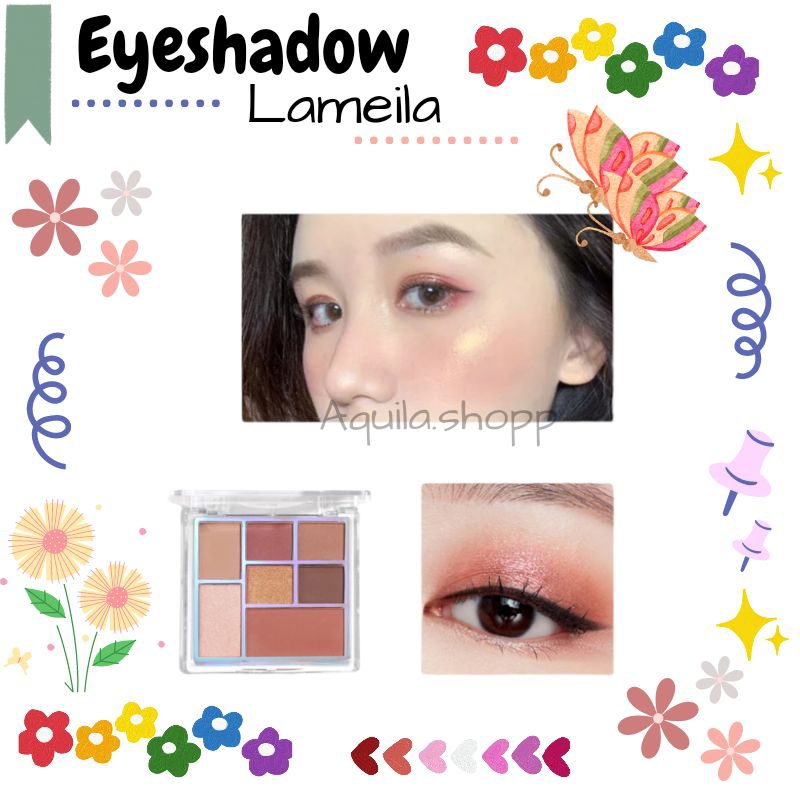 Jual LAMEILA Eyeshadow Colors Highlighter Sakura City Pallete | Shopee ...
