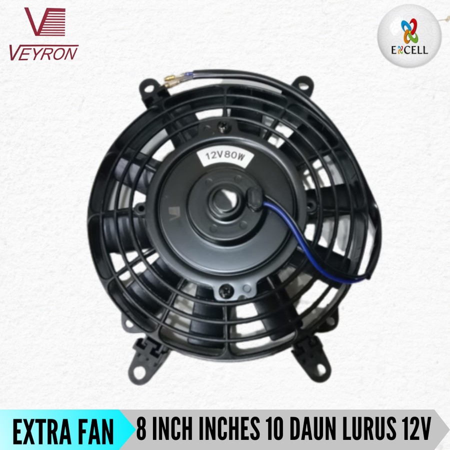 Jual Extra Ekstra Fan Ac Mobil Universal 8 Inch Inches 10 Daun Lurus ...