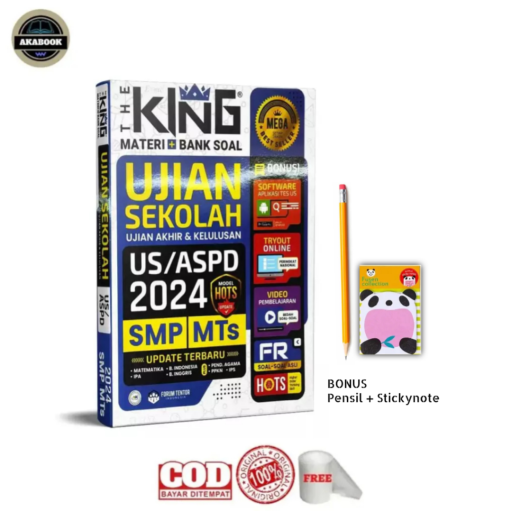 Jual Buku Ujian Sekolah SMP/MTS 2024 : The King Ujian Sekolah SMP MTs ... Jual Buku Ujian Sekolah SMP/MTS 2024 : The King Ujian Sekolah SMP MTs ...