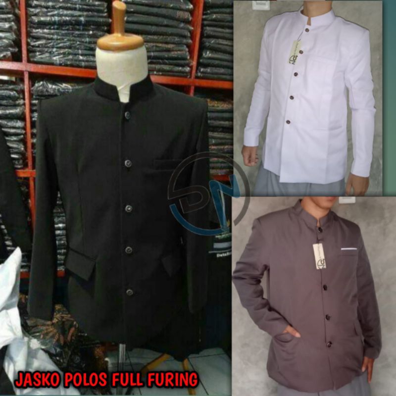 Jual JASKO POLOS MODEL SAKU TUTUP / JAS KOKO BAJU ATASAN MUSLIM PRIA ...