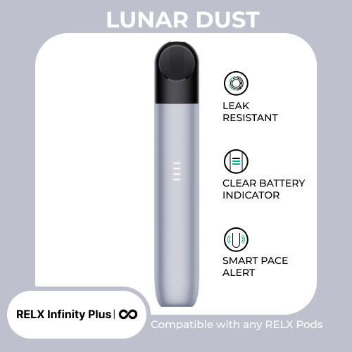 Jual RELX Infinity Plus Device - Lunar Dust (Silver) | Shopee Indonesia