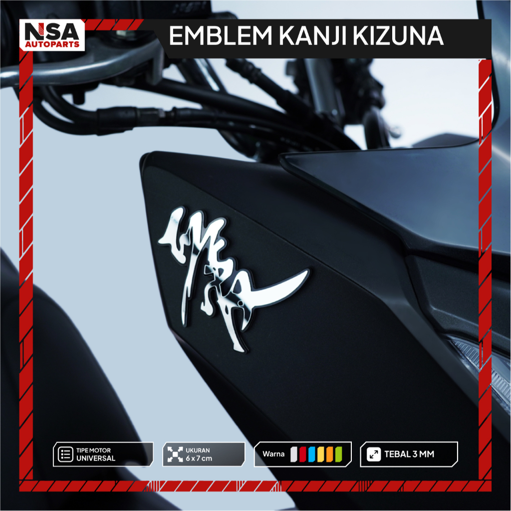 Jual 1PCS EMBLEM KANJI LOVE BUKAN STIKER KANJI STICKER KEREN TIMBUL ...