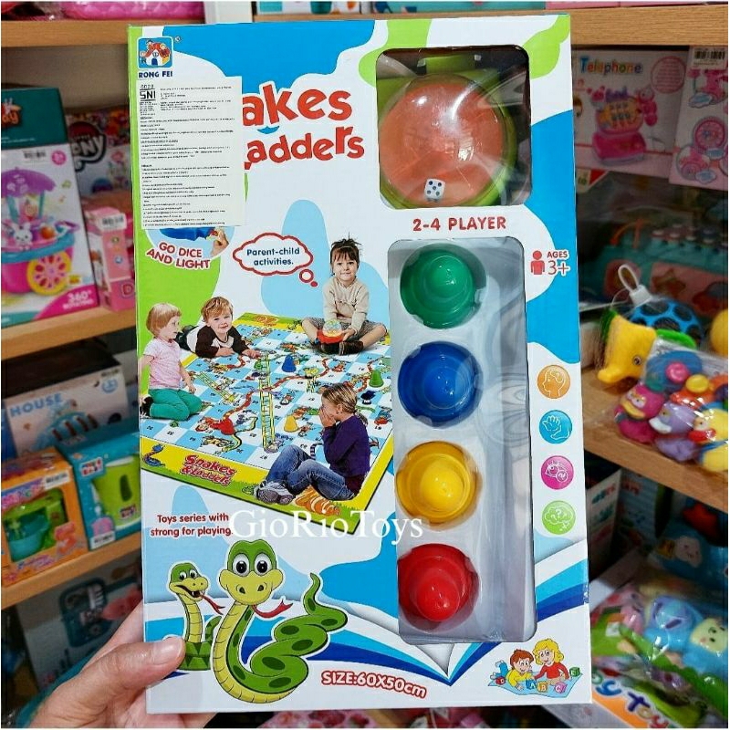 Jual Ular Tangga / Mainan Ular Tangga Jumbo Snake And Ladders Karpet ...
