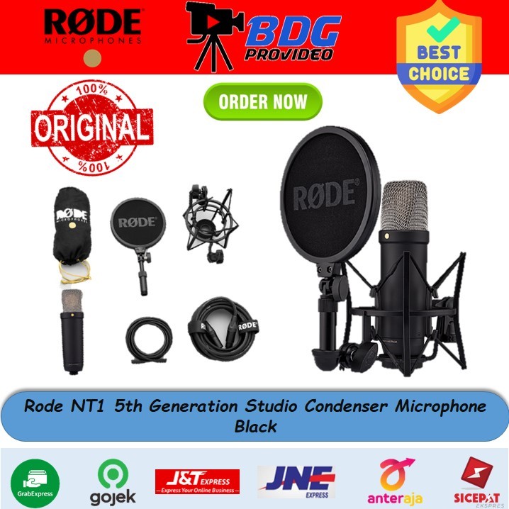 Jual Rode NT1 5th Generation Studio Condenser Microphone Black / NT1 GEN5 RODE Studio Condenser ...