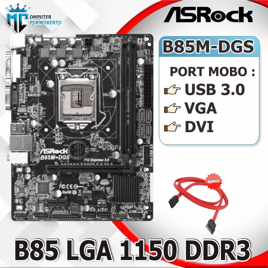 Jual Mobo Intel Lga 1150 B85 Asrock 4 Slot Ram | Shopee Indonesia