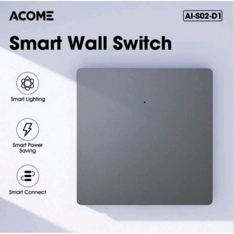 Jual Smart Wall Switch Saklar App ACOME AI-S02-D1 ( EU 2 Gang ) Remote ...