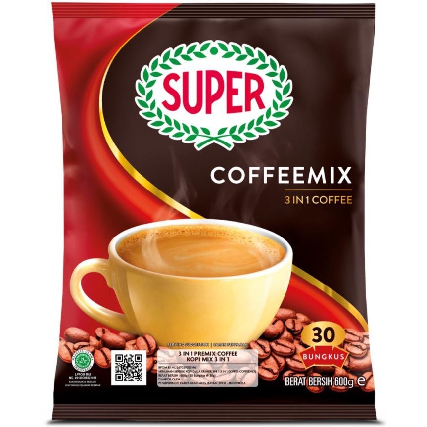 Jual Super Coffeemix 3 in 1 Kopimix Kopi 30 sachet Super Kopi Malaysia ...