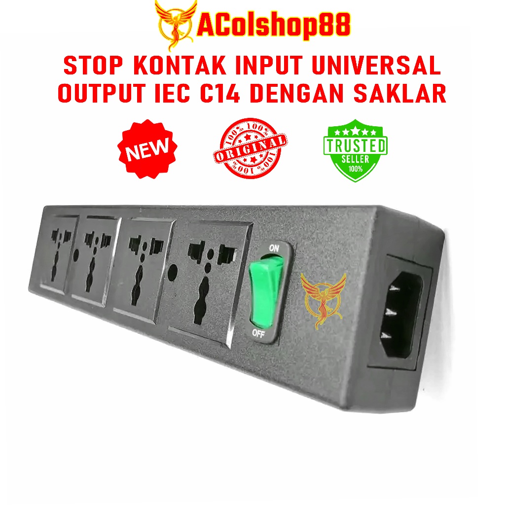Jual STOP KONTAK COLOKAN TERMINAL LISTRIK 4 LUBANG MODEL UNIVERSAL KE ...
