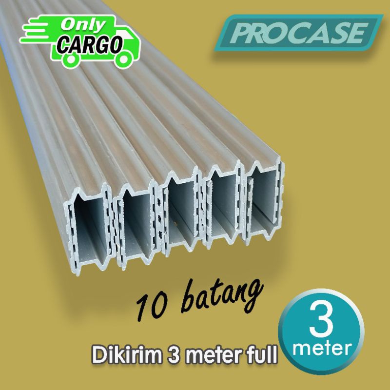 Jual Aluminium Hardcase U 3mtr ( 10 batang ) | Shopee Indonesia