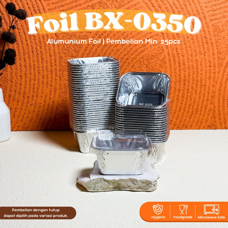 Jual Aluminium Foil Tray Bx-0350 + Tutup Cup Macaroni Schotel / Pastel Tutup / Lasagna Mentai ...