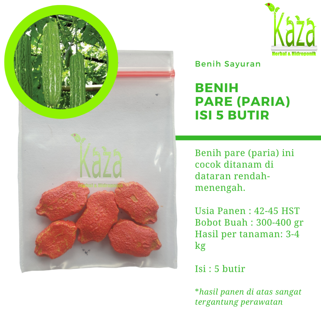 Jual Benih Pare Paria Isi 5 butir | Shopee Indonesia