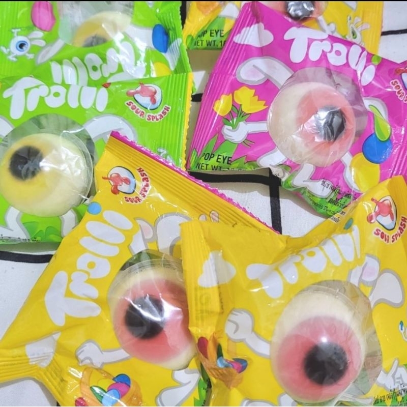 Jual Permen Trolli Jelly Gummy Mata 18gr Permen Mata Viral Eye Candy ...