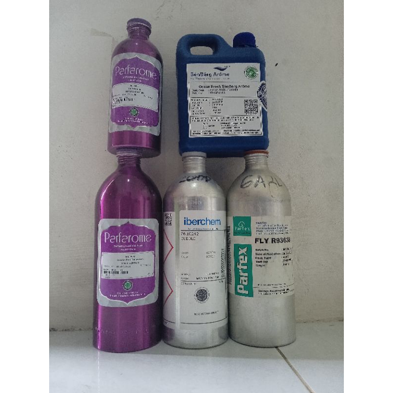 Jual Kaleng Alumunium/Botol Kaleng Bekas parfum uk. 500gr&1L Lengkap ...