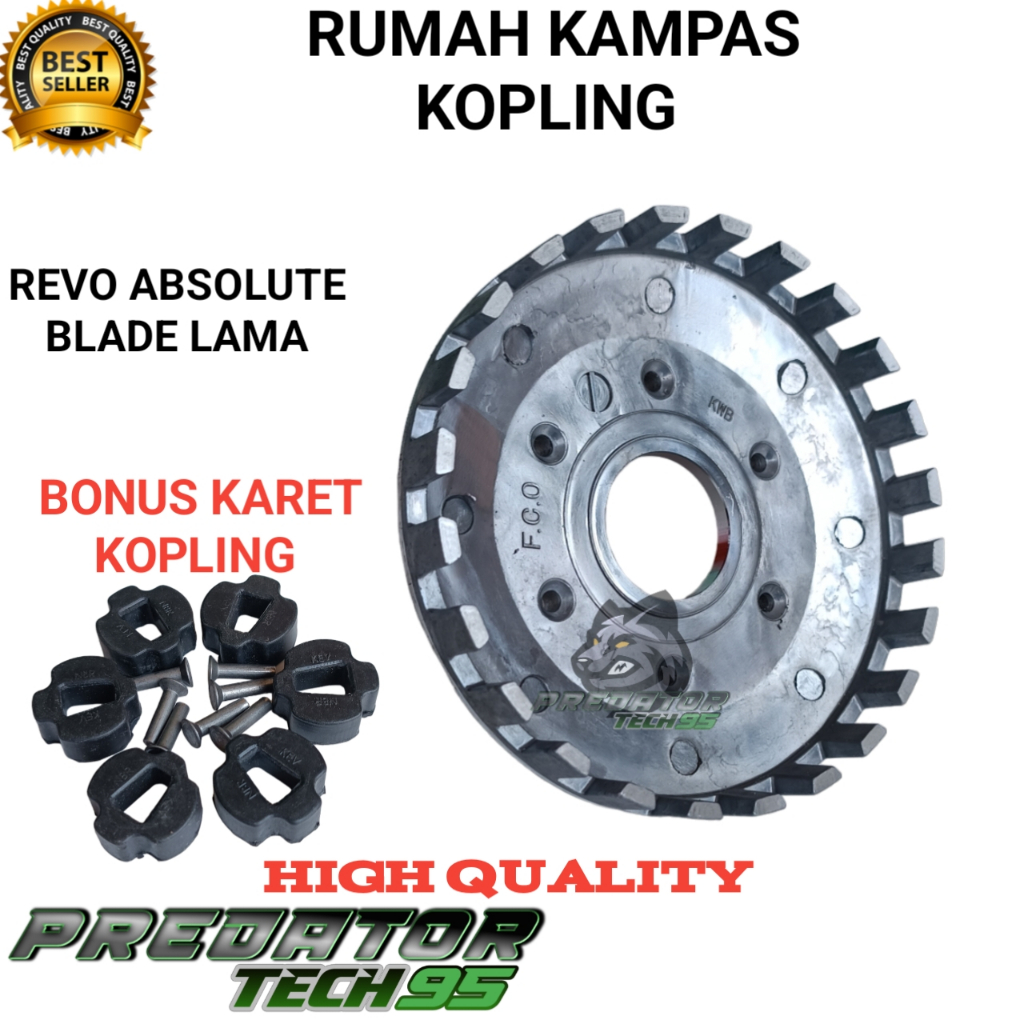 Jual MANGKOK RUMAH KAMPAS KOPLING BONUS KARET KOPLING HONDA REVO ABSOLUTE BLADE LAMA HIGH ...