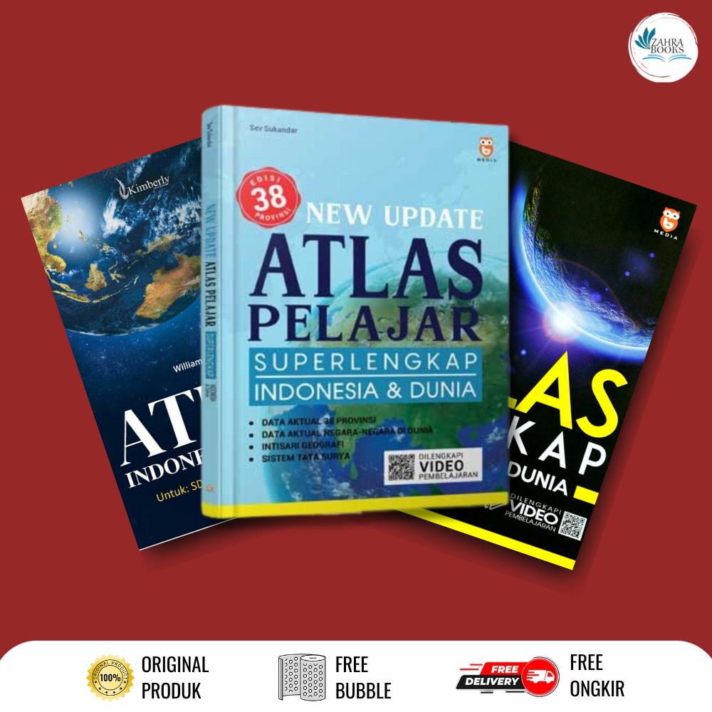 Jual ATLAS EDISI TERBARU 2023 : ATLAS INDONESIA & DUNIA || ATLAS ...