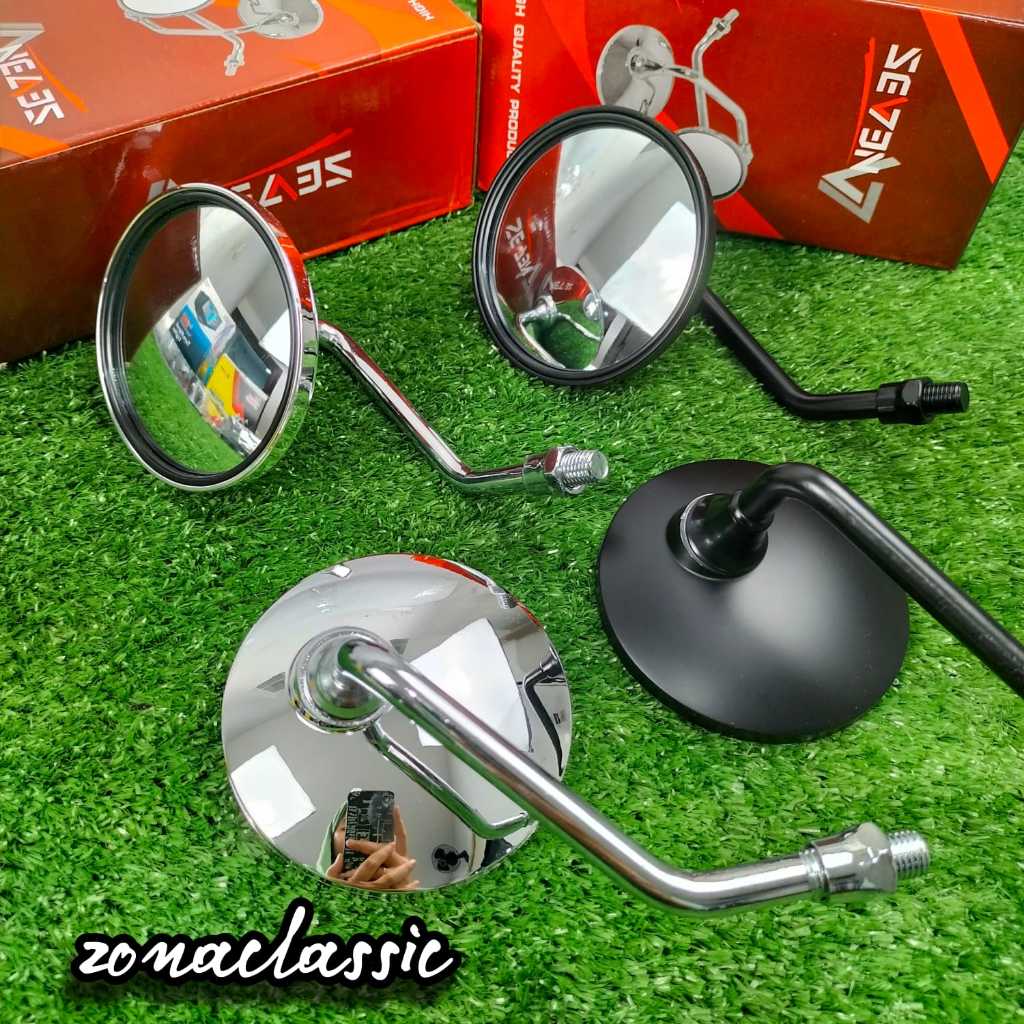 Jual spion Retro Bulat Classic Kaca Cembung sepion klasik CB GL TIger ...