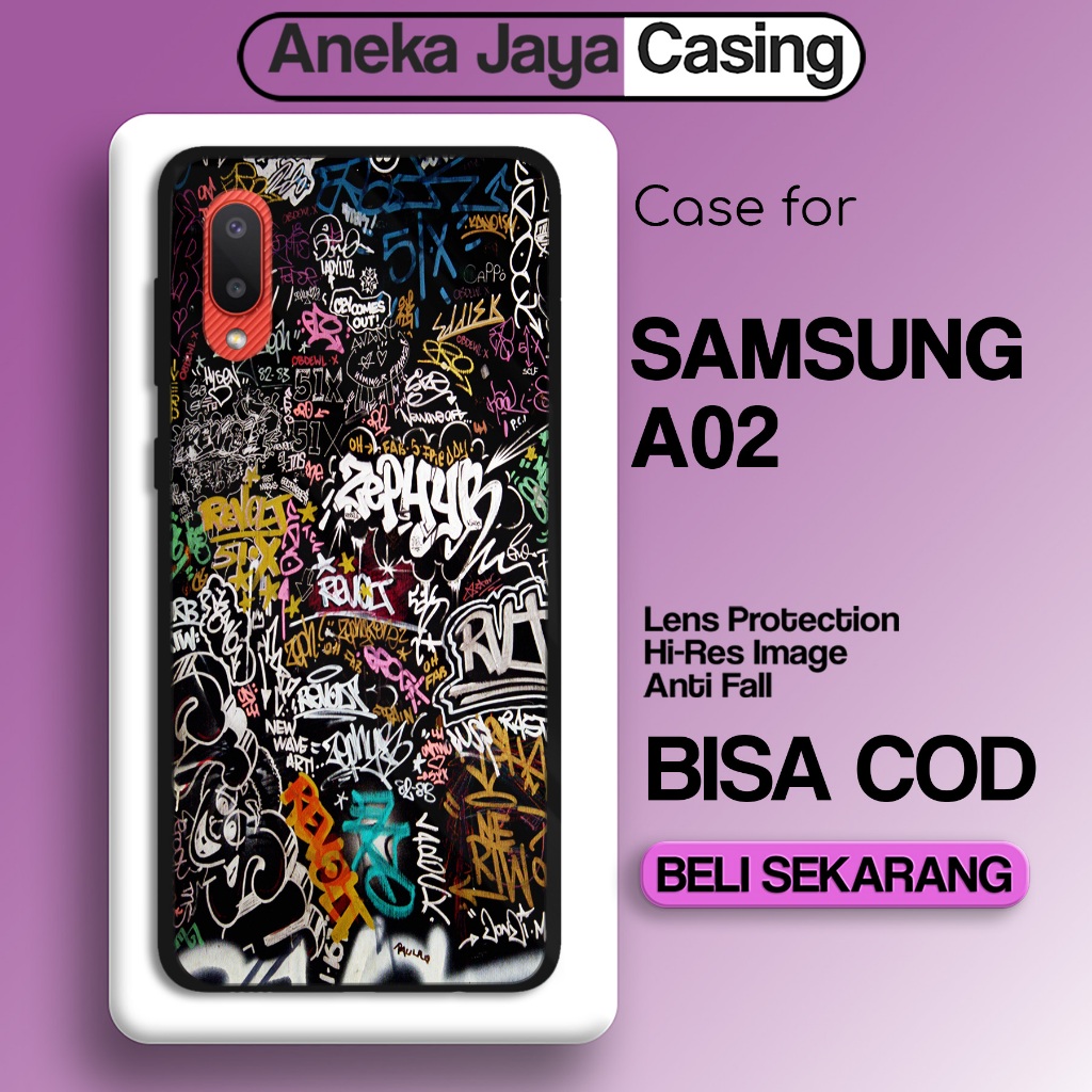 Jual case samsung a02 casing samsung a02 motif gambar grafiti case ...