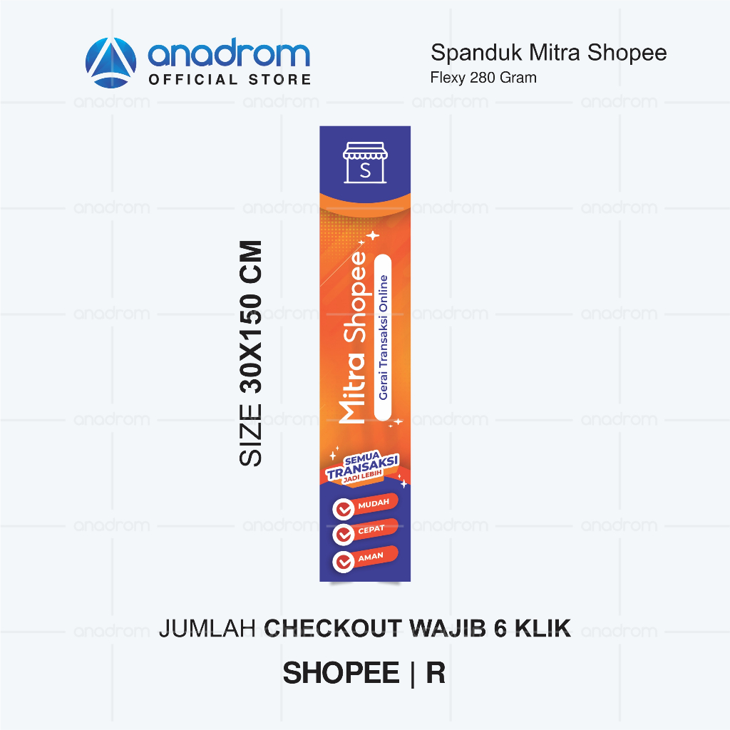 Jual Spanduk Atribut Mitra Shopee | Banner Mitra Shopee Terlengkap | Anadrom3544 | Shopee Indonesia