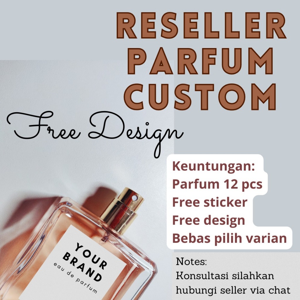 Jual PAKET RESELLER PARFUM 30 ML 12 PCS ( PAKEI BRAND SENDIRI ...