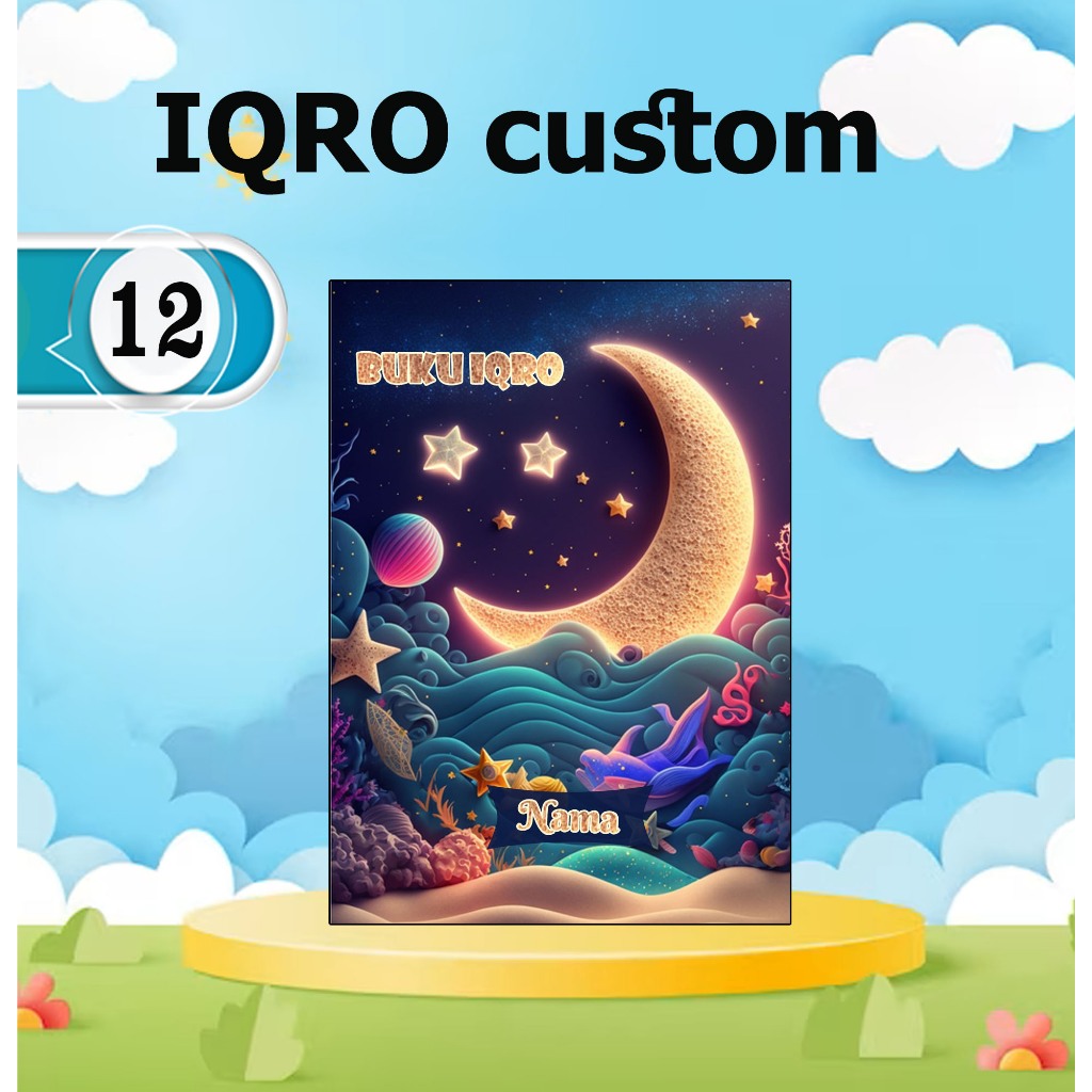 Jual (Soft Cover : Iqro Custom Nama Foto) Iqro dan Juz Amma Iqro untuk ...