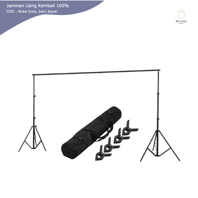Jual Bracket Stand Tiang Backdrop Backgrond Tripod Fotostudio Fotografi ...