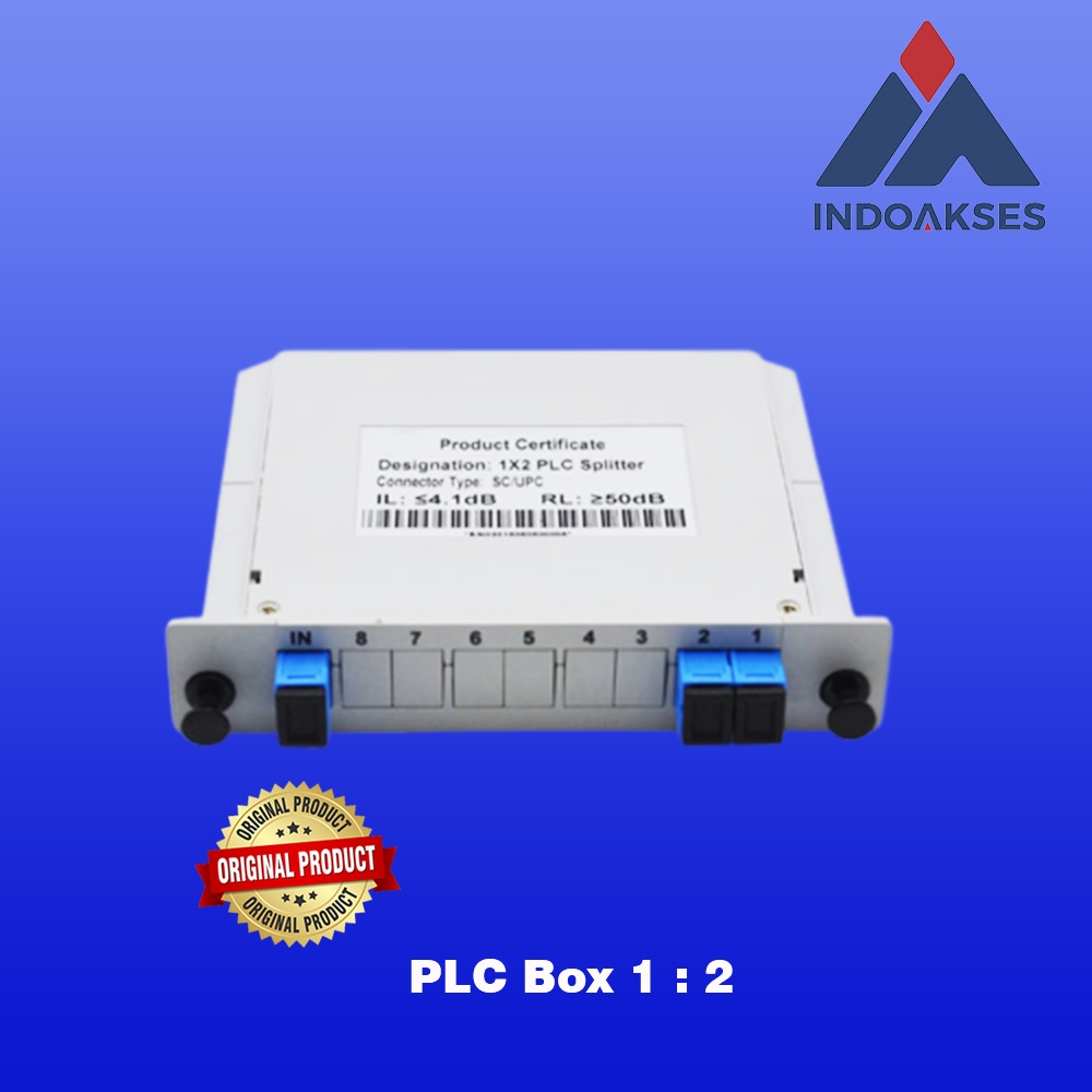 Jual Passive Splitter PLC BOX FO 1:2 Fiber Optik FTTH SC UPC | Shopee ...