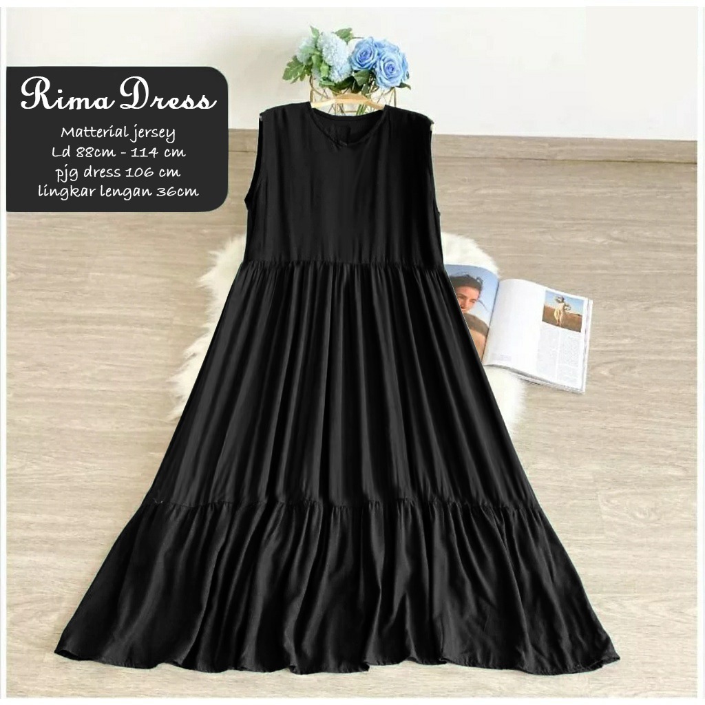 Jual Rima Dress Inner Gamis Lekbong / Dalaman Panjang / Long Dress ...