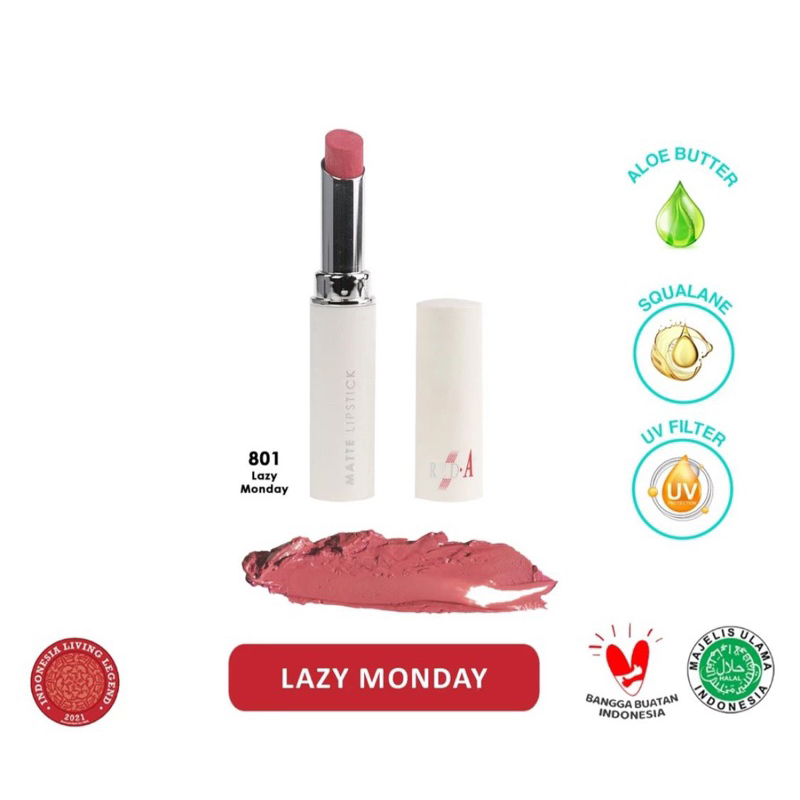 Jual RED-A LIP GLO Color Balm 3 in 1 Lipstick Viral Lipstik Lip Stik ...