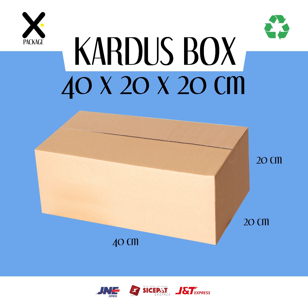 Jual Kardus Box Ukuran 40x20x20 cm | Shopee Indonesia