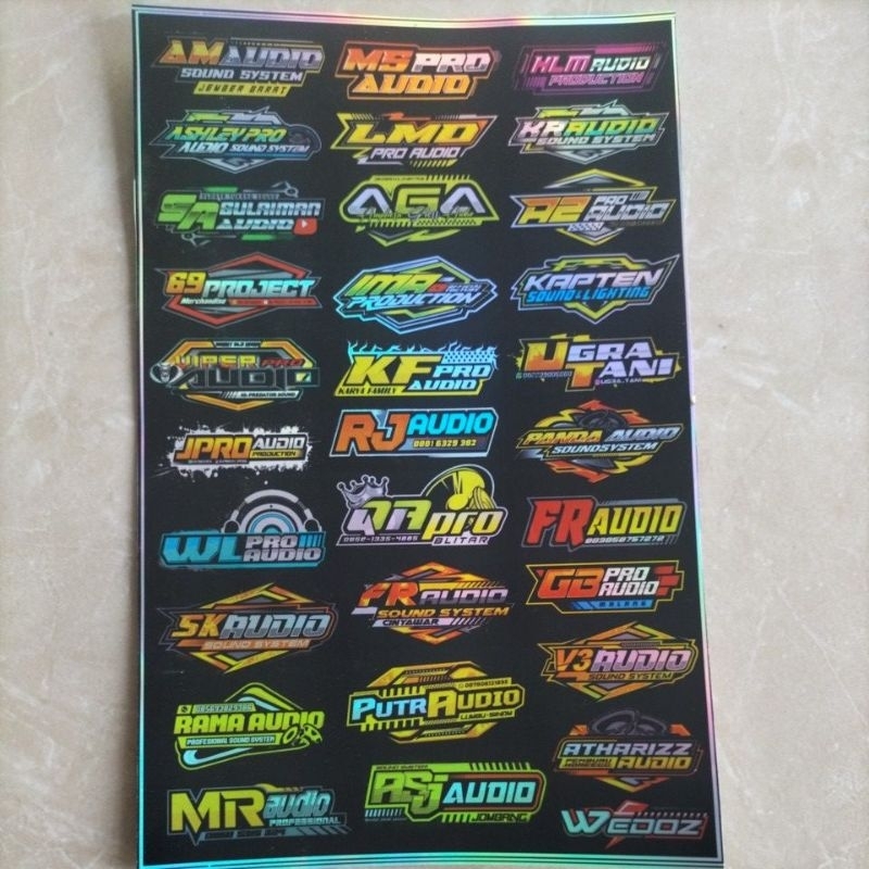 Jual Stiker Soundsystem Bahan Hologram 1 lembar | Shopee Indonesia
