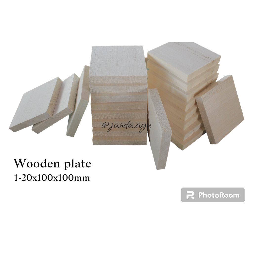 Jual Balsa square kayu plate untuk maket, craft, laser, edukasi ...
