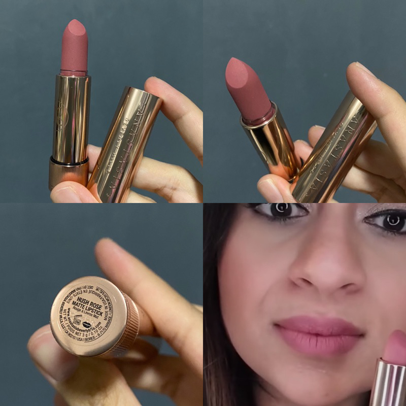 Jual NEW [FULL SIZE, NO BOX]. ABH MATTE LIPSTICK - HUSH ROSE | Shopee ...