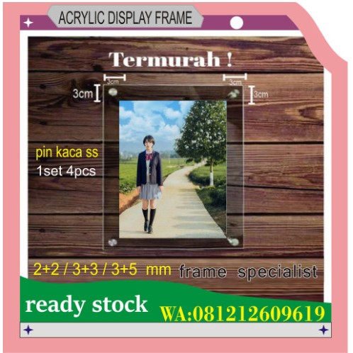 Jual WALL FRAME POSTER BROSUR FRAME FOTO /FRAME DISPLAY A2 48X66CM 2MM+2MM | Shopee Indonesia