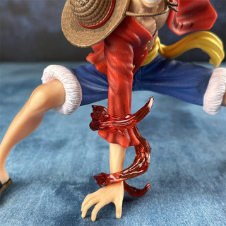 Jual Figure One Piece Luffy Battle Style Red Clothes Smashing the ...