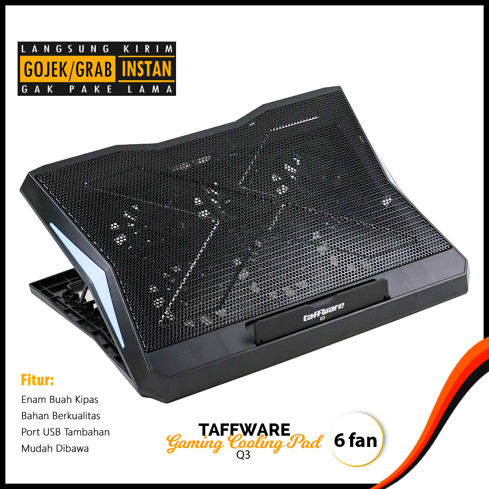 Jual Taffware MC Gaming Cooling Pad Laptop 6 Fan Q3 - Pendingin Laptop ...