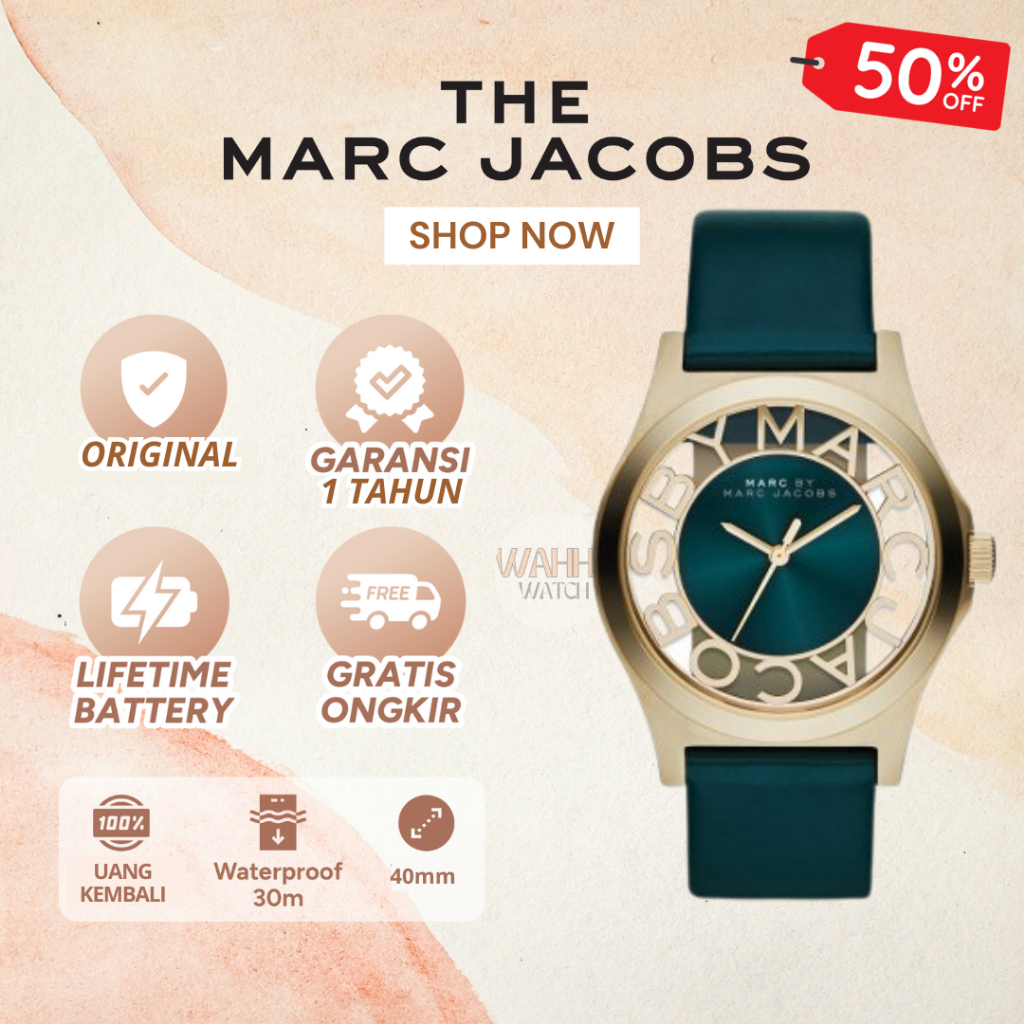 Jual Jam Tangan Marc Jacobs MJ1275 Henry Large Skeleton Strap Original [BERGARANSI] | Shopee ...