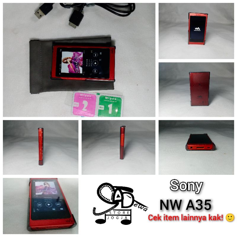 Jual SONY NW A35 WALKMAN DAP DIGITAL AUDIO WAV FLAC MP3 PLAYER | Shopee ...