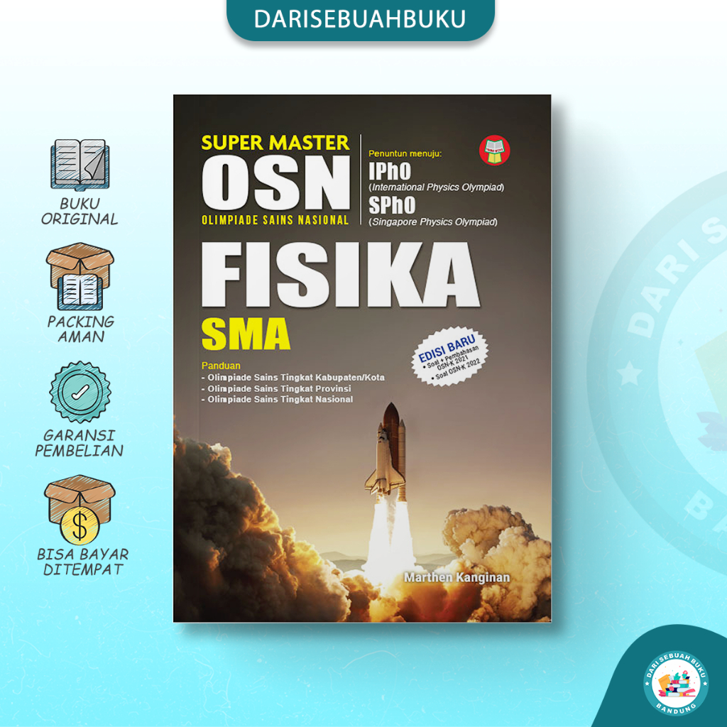 Jual Buku SUPER MASTER - OSN FISIKA untuk SMA - Edisi TERBARU - Buku Latihan & Bank Soal ...