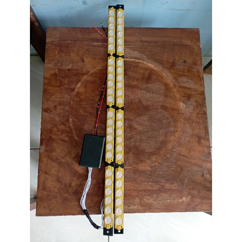 Jual lampu light bar/lampu atap 8chanel 120cm 12/24volt | Shopee Indonesia