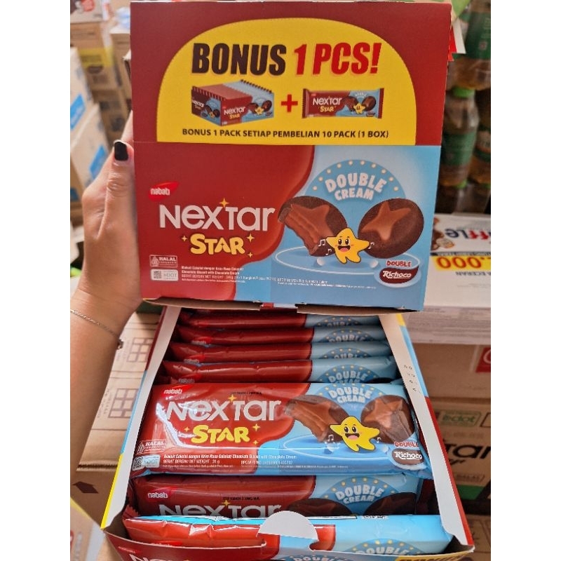 Jual New Nextar Star Double Cream Rasa Chocolate ( 1box isi 10pcs ...