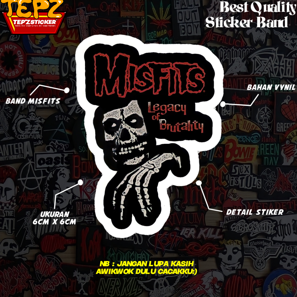 Jual STIKER STICKER (BAND MISFITS) STIKER BAND|STIKER METAL|STIKER ...