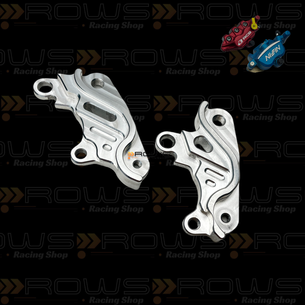 Jual Breket Kaliper CNC Nissin Samurai 2P 2 Piston shock Mio Sporty lama Old 5tl Ukuran Disc 220 ...
