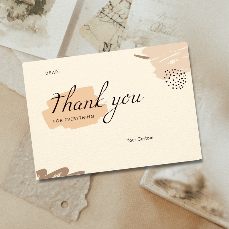 Jual CUSTOM KARTU UCAPAN AESTHETIC/GREETING CARD/GIFT CARD | Shopee ...